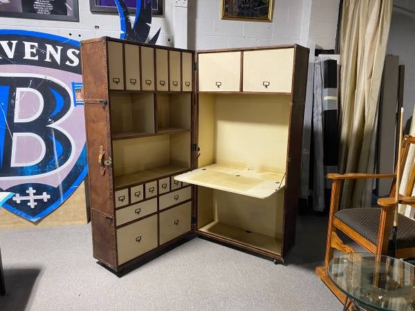 Restoration Hardware Mayfair Steamer Trunk Secretary Desk | North ...